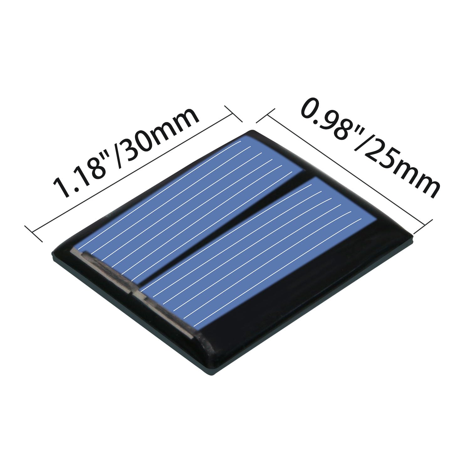 10Pcs Mini Solar Panels for Solar Power, 1V 80mA Mini Solar Panel Kit DIY Electric Toy Photovoltaic Cells Solar Epoxy Cell Charger 1.18"*0.98" (30mm*25mm)
