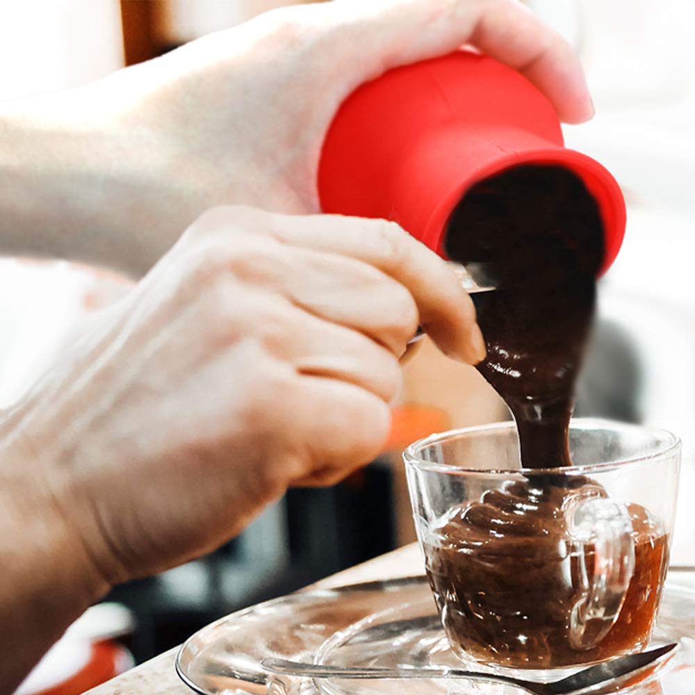 3 Pcs Chocolate Melting Pot, Silicone Chocolate Melter in Microwave for Butter, Cheese, Candy, Sauce and Caramel, Melting Chocolate for Molds