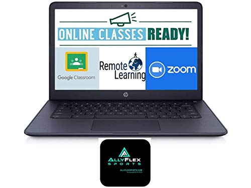 2020 HP Chromebook 14-inch Laptop Computer for Business Student Online Class/Remote Work, AMD A4 Processor, 4 GB RAM, 32 GB eMMC Storage, Chrome OS, WiFi, Bluetooth 4.2, 10 Hrs Battery+AlleFlex MP