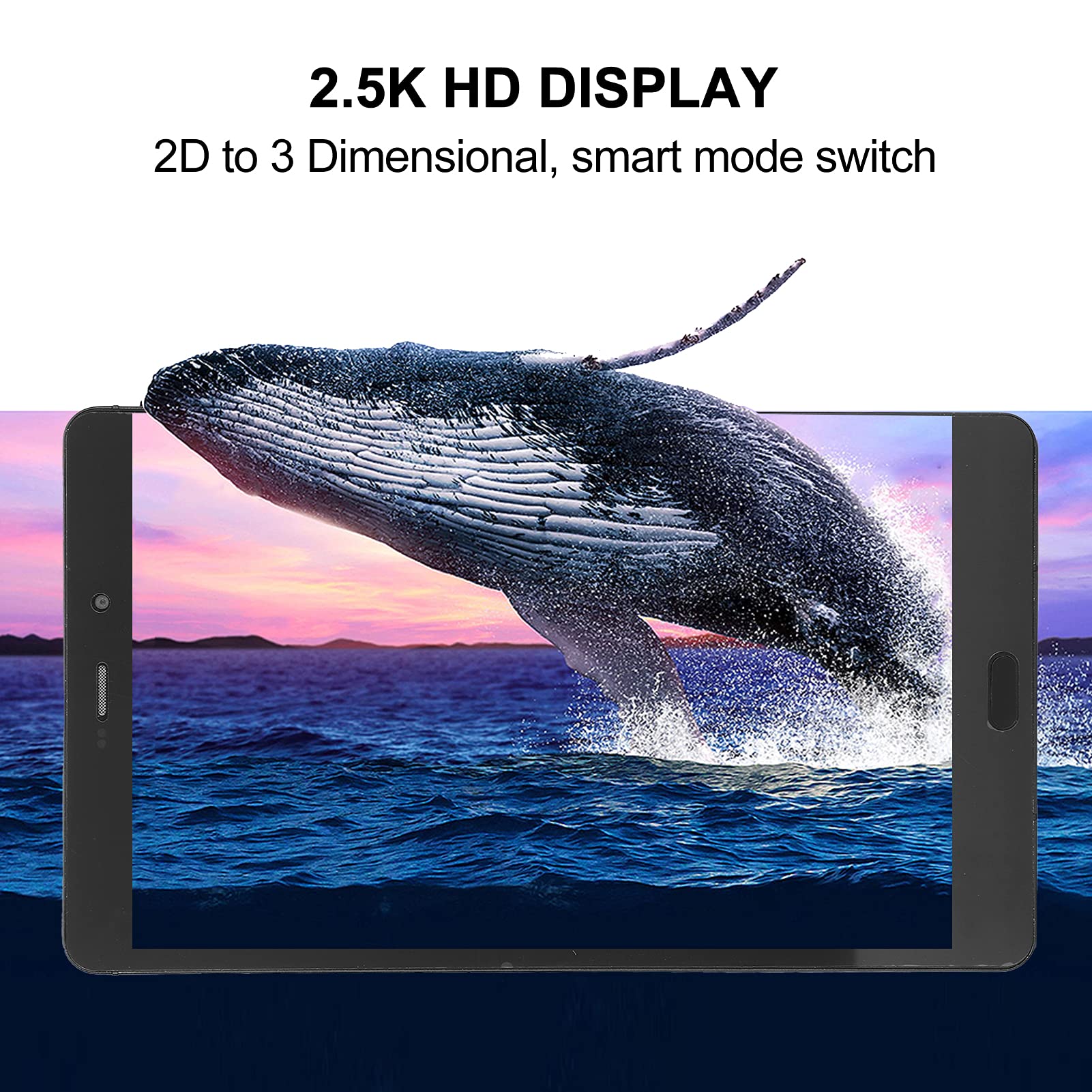 HD Tablet,8.37'' 3D Tablet 64G T1 High‑Tech HD Glasses‑Free Ten‑Core AI Stereo Display with 13MP Camera & AF Auto Focus,for Entertainment(US)