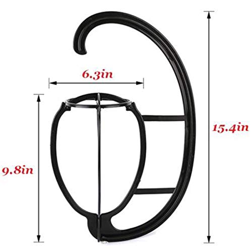 4 Pack Wig Hanger, Portable Hanging Wig Stand For Wigs and Hats, Collapsible Wig Dryer, Sturdy Wig Hanging stand, Collapsible Wig Display Holder Tool