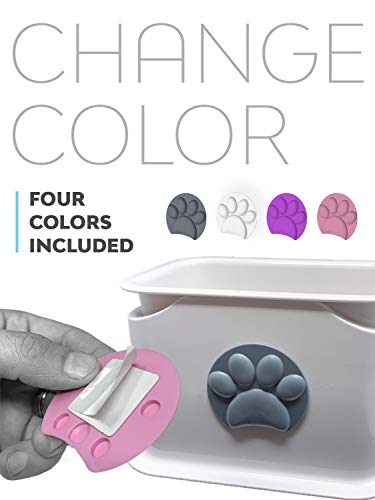 iPrimio Universal Cat Litter Scooper Holder - Durable with Heavy Scoopers Holding Stability - Kitty Litter Box Accessory - Works with All Plastic and Metal Cat Litter Scoops - Four Color Options