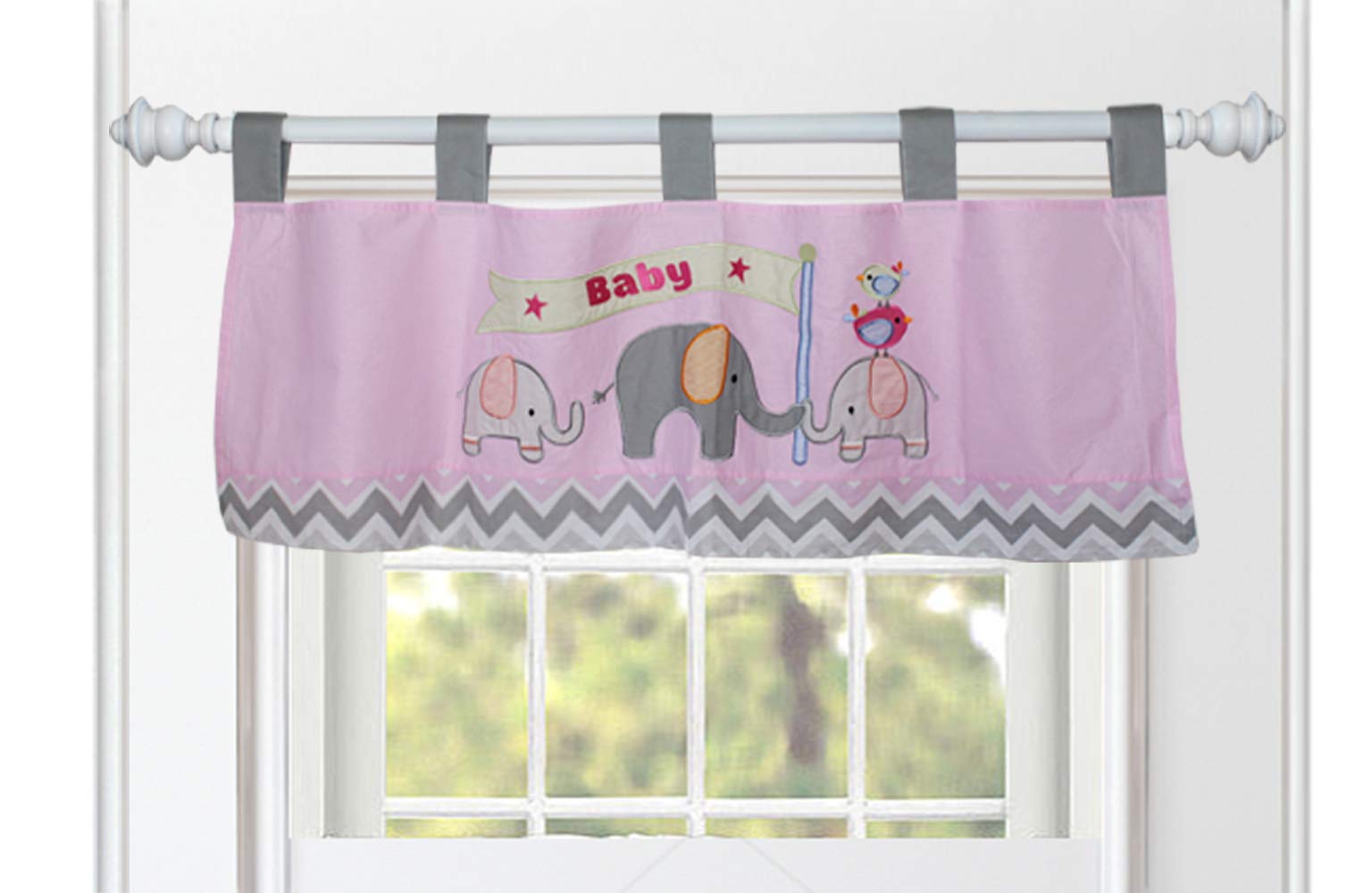 BabyFad Pink Chevron Zig Zag 9 Piece Baby Crib Bedding Set 100% Cotton