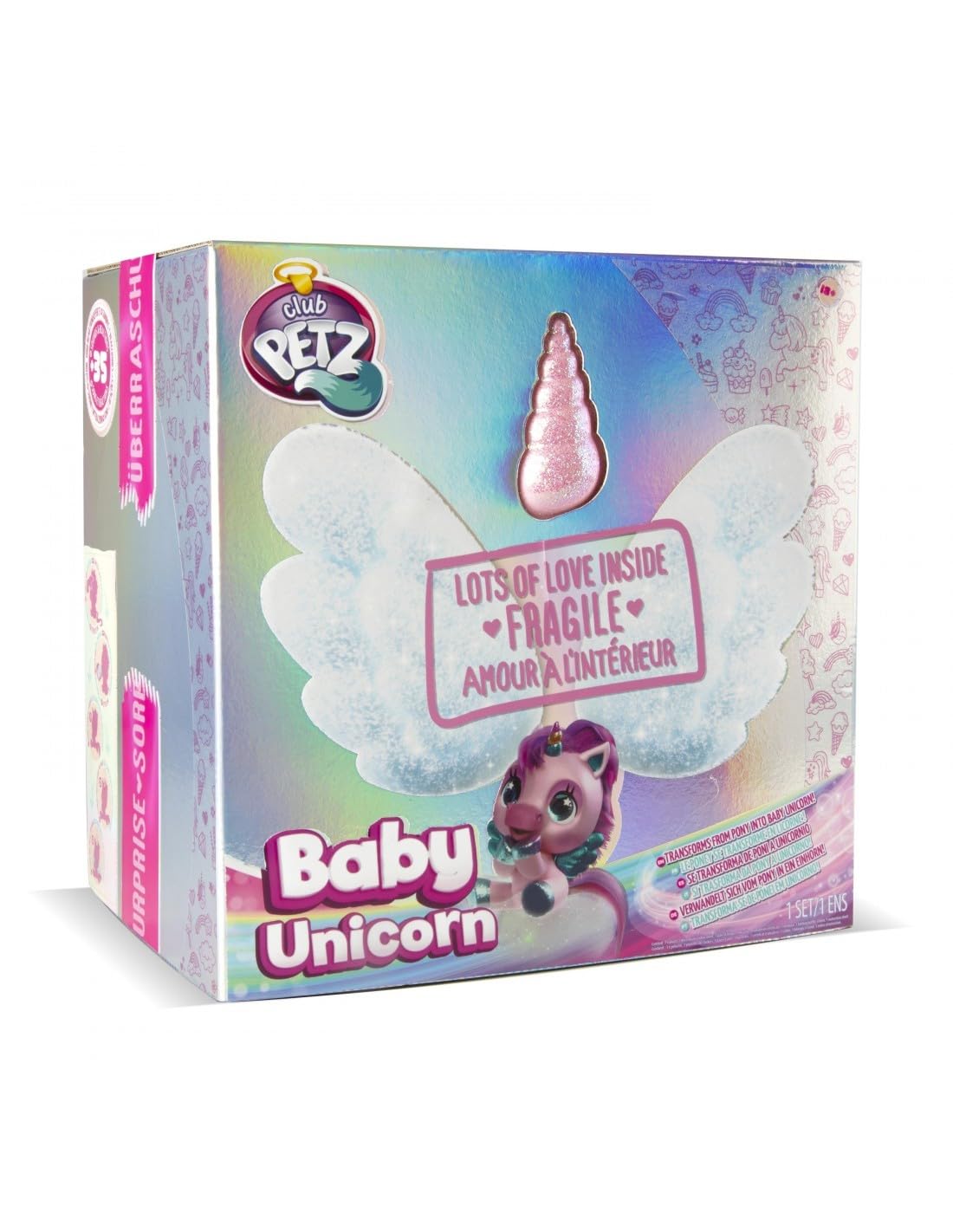 Club Petz My Baby Unicorn - Interactive Toy with 30+ Sounds and Reactions, Ages 3 and up