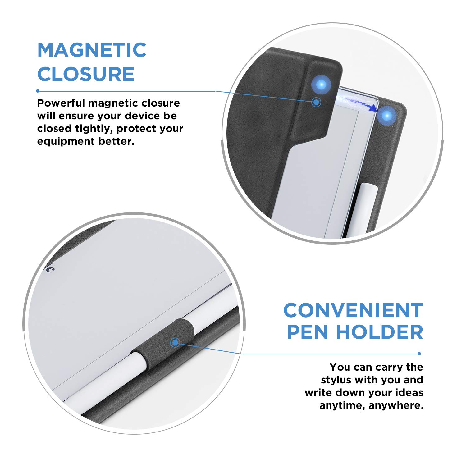 Ayotu Case for Remarkable 2 Paper Tablet 10.3" 2020 Released, Premium PU Leather Cover with Pen Holder, Only for Remarkable 2