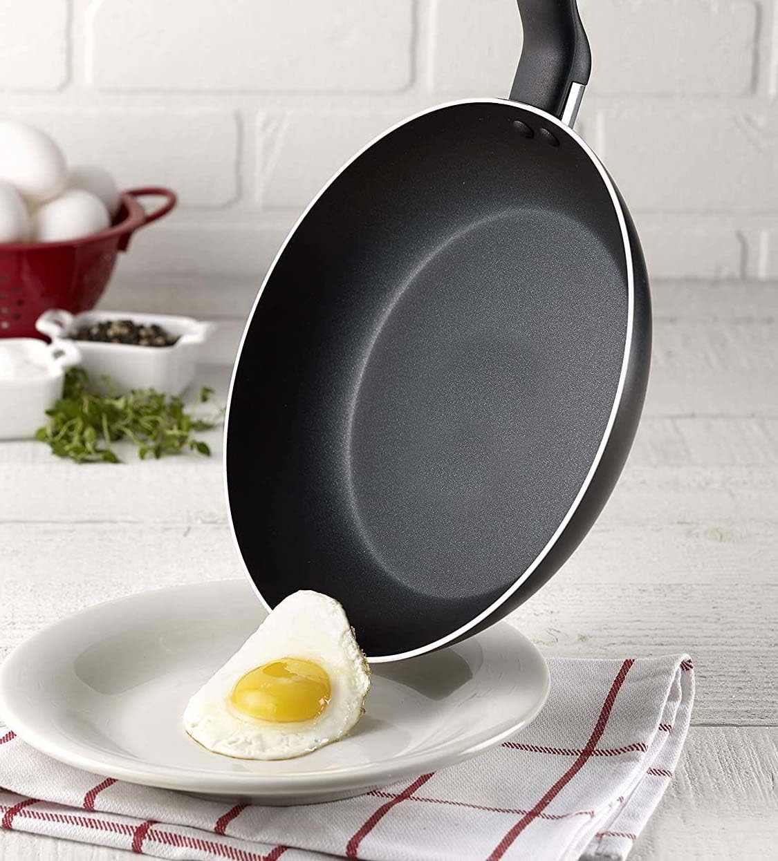 12-Piece Nonstick Pots and Pans Set, Easy Clean & Dishwasher Safe, Elegant Black Finish