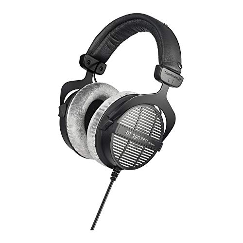 beyerdynamic DT-990 Pro Acoustically Open Headphones (250 Ohms) and Knox Gear Compact 4-Channel Stereo Headphone Amplifier Bundle (2 Items)