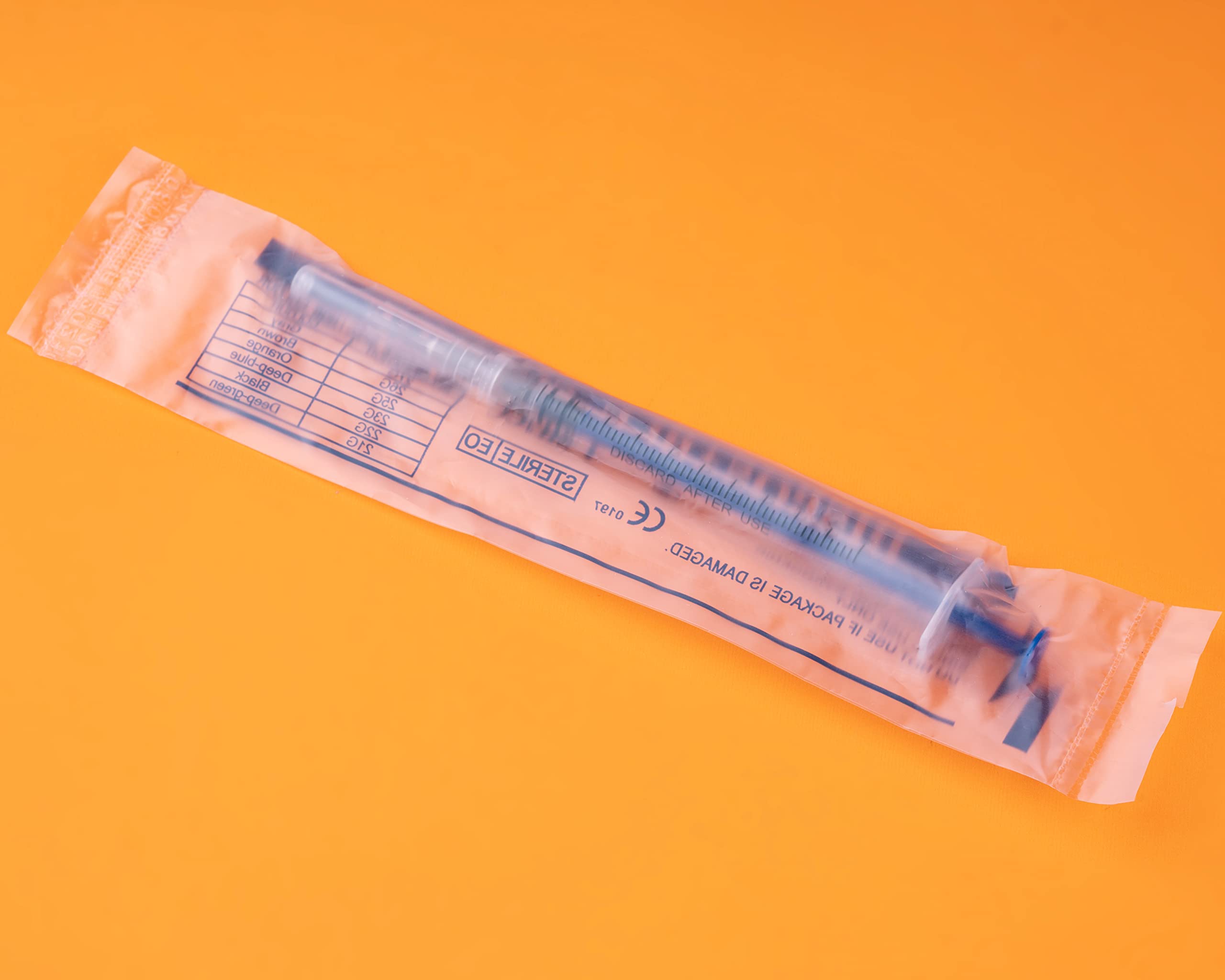1ml Industrial Syringe with 27G Needle - Diameter 0.4mm/0.015Inch-Long 13mm/0.5Inch (20)