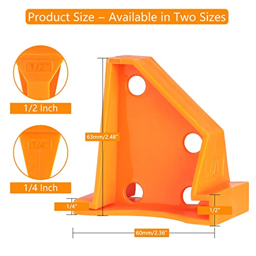 30 Pieces Flooring Spacers, Laminate Wood Flooring Tools Installation Kit with 1/4" & 1/2" Gap for Vinyl Plank, Laminate Wood, Hardwood & Floating Floor Installation