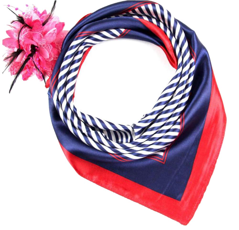 10PCS Silk Feeling Satin HeadScarf Neck Hair Small Square Scarf Color Random