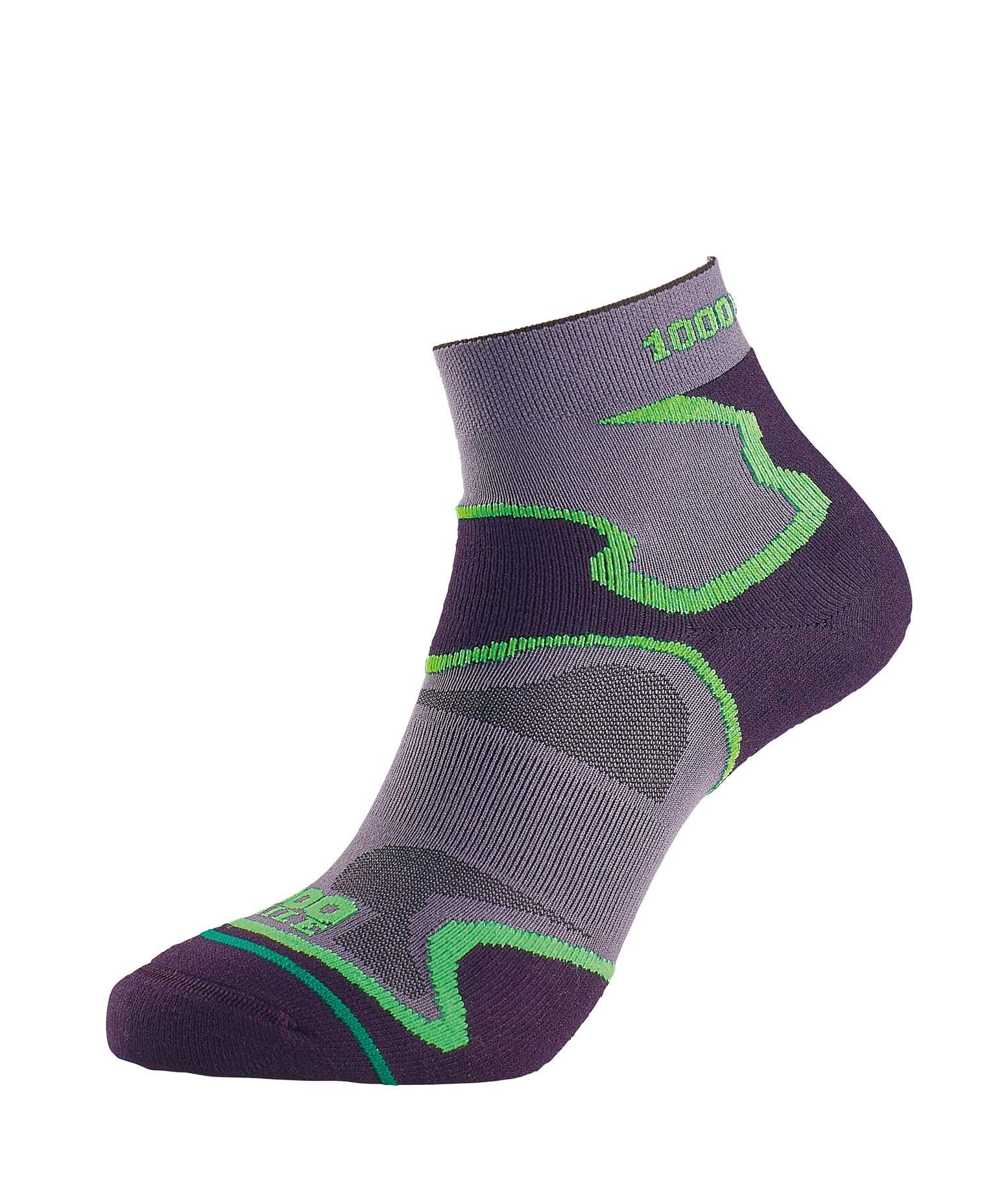 1000 Mile Standard Fusion Running, Black/Green, L