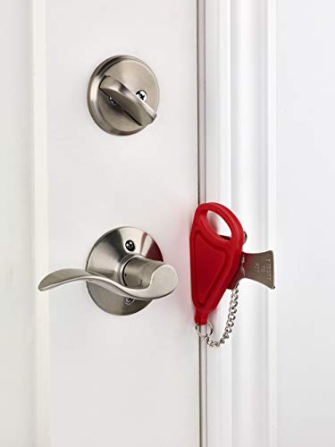 Addalock The Original Portable Door Lock by Rishon Enterprises for Home Security Used as an Apartment Security Lock, Travel Door Lock, AirBNB Lock and Dorm Room Essentials, 2 pck