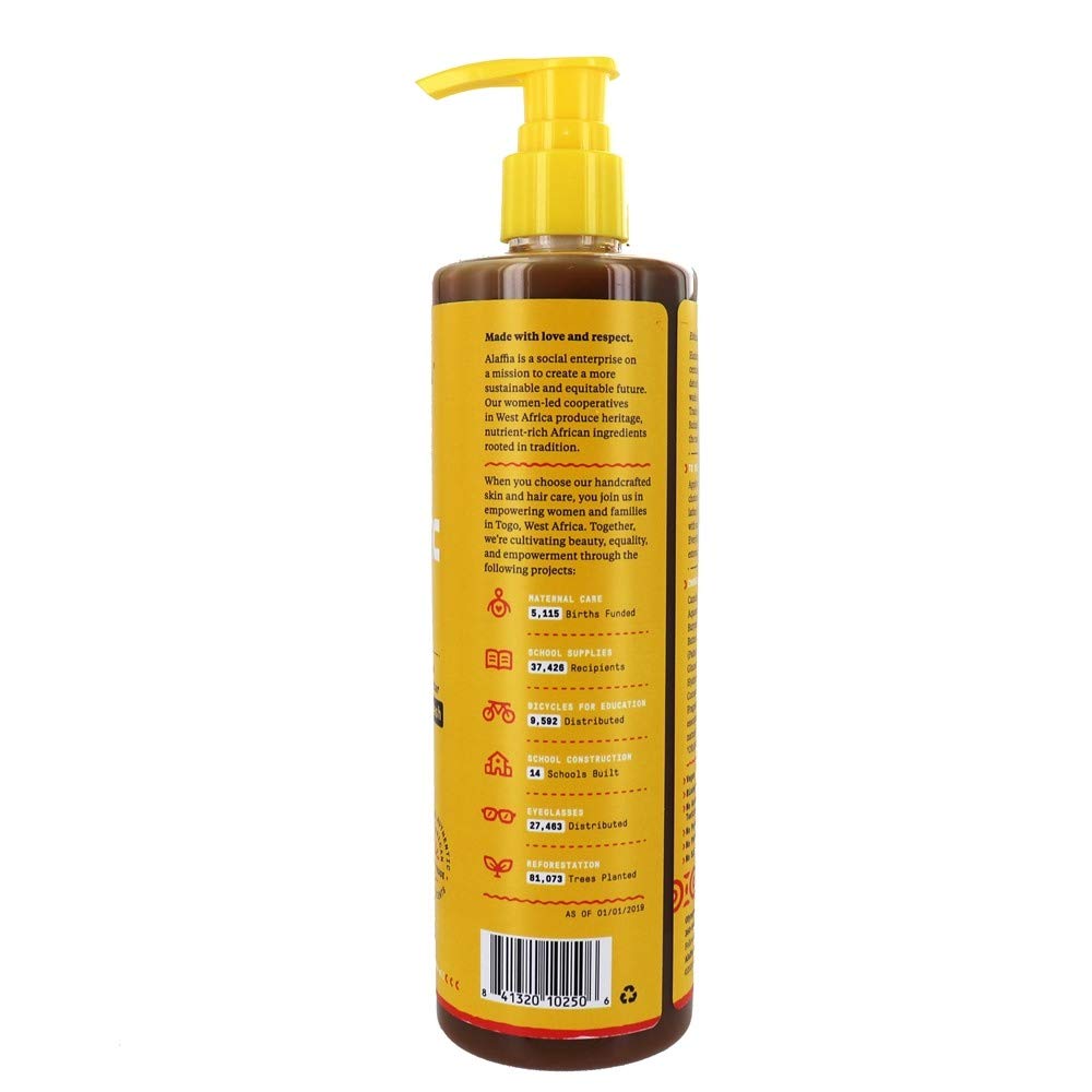 Authentic African Black Soap Body Wash, Antioxidant-Rich Rose Matcha
