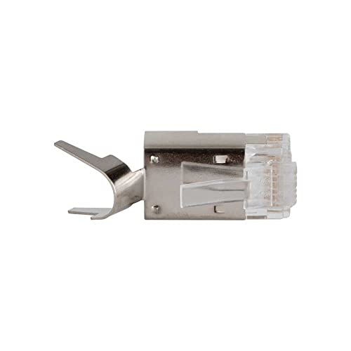 Klein Tools VDV826-705 Modular Data Plug for CAT6A Shielded Cable and Larger Diameter CAT6 Indoor or Outdoor Ethernet Cable, 50-Pack