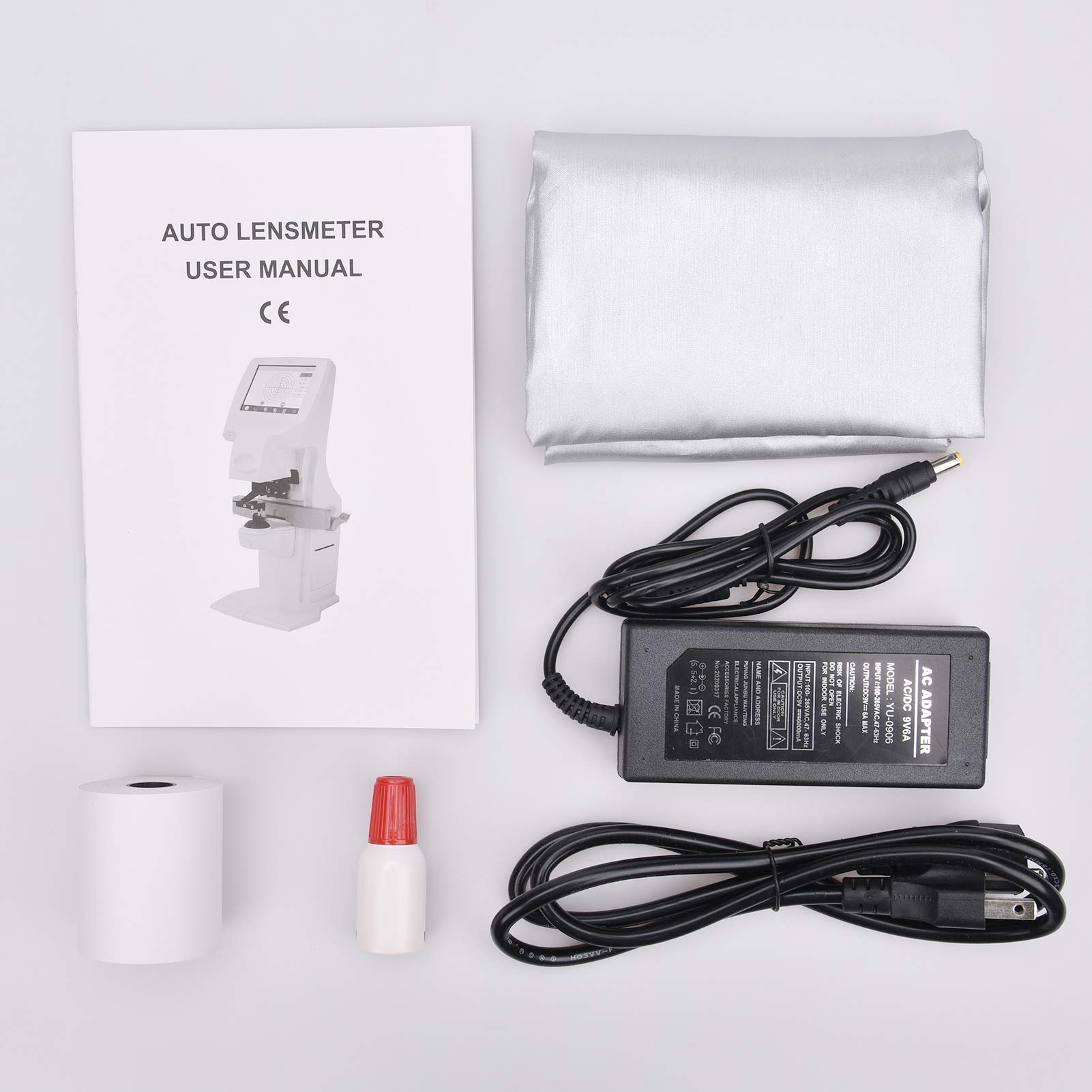 Auto Lensmeter Lensometer Focimeter, Touch Screen Optical Optometry Machine Lens Degree Meter Optical Focimeter Lensometer Measure Device