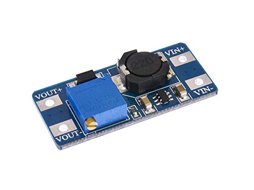AITRIP 20pcs MT3608 DC-DC Boost Converter 2A Adjustable Step Up Module Voltage Regulator Board Input Voltage 2V-24V to 5V-28V Output Voltage for Arduino