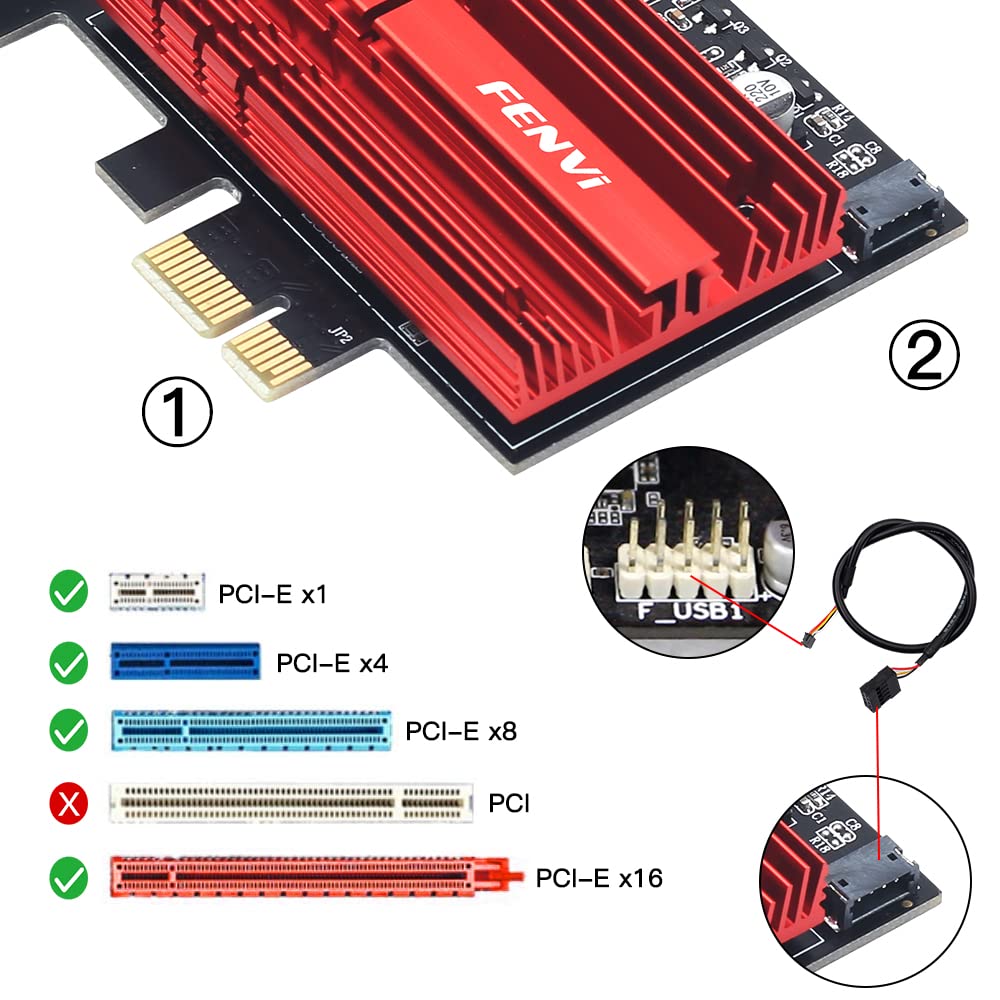 WiFi 6E AX210 PCI-E WiFi Network Card BT5.3 160MHz Tri-Band Expands WiFi into 6GHz/5GHz/2.4GHz 5400Mbps Gigabit AX210ngw Desktop PC PCIe Wireless Adapter WiFi 6E 802.11ac ax MU-MIMO for Windows 11/10