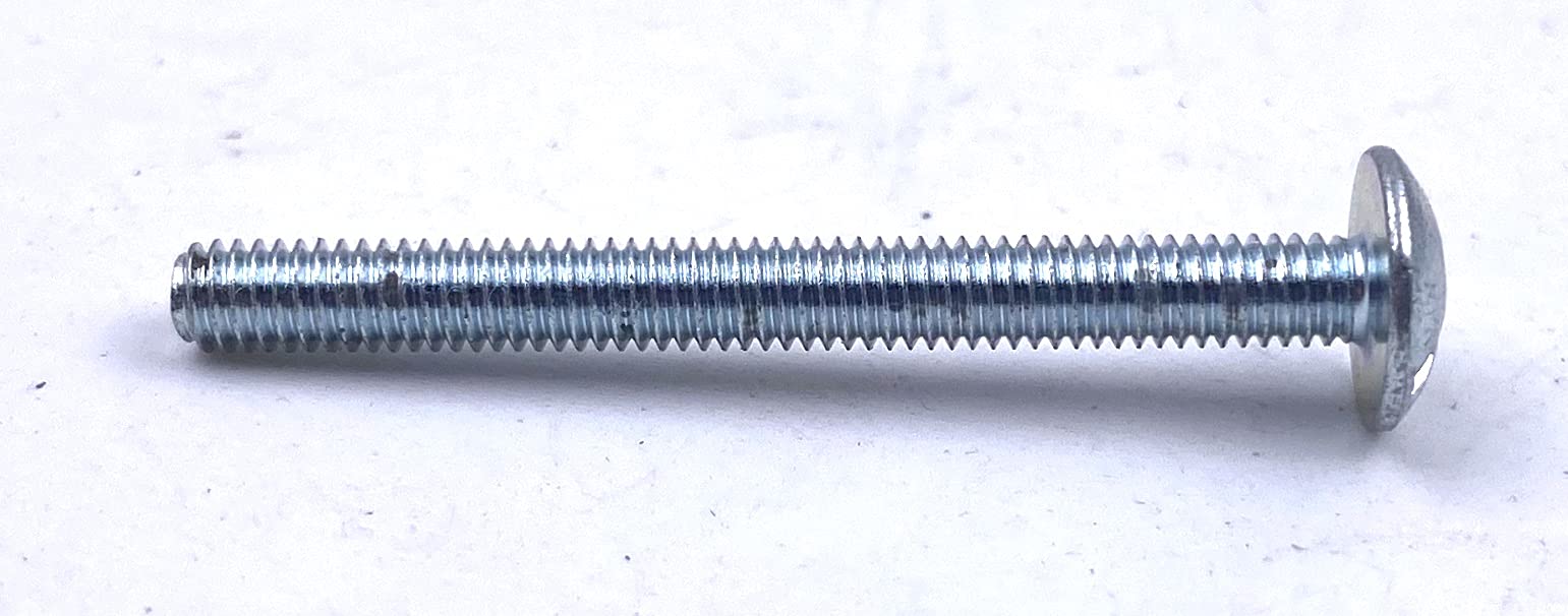 M4-0.7 X 50MM, 2" Phillips/Slotted Truss Head Machine Screws Zinc Plated - 12 Pack