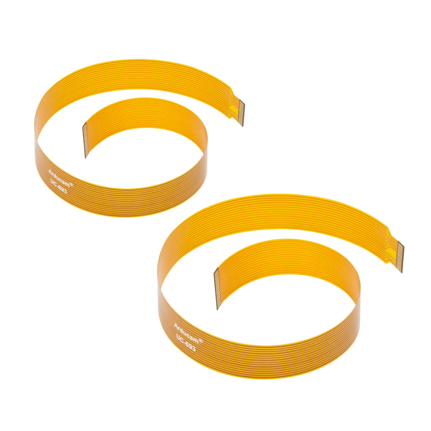 Arducam for Raspberry Pi Zero Camera Cable Set, 2 Pack 11.8" (30cm) Ribbon Flex Extension Cables for Pi Zero&W