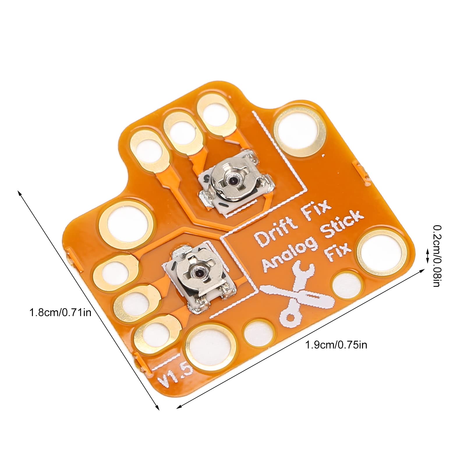 10Pcs Universal Gamepad Joystick Drift Repair Board 3D Thumb Stick Drift Fix Mod for PS4 for PS5 for Xbox for Xbox S X Controllers Gold