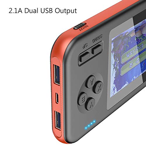 Generic Brands Portable Handheld Game Console and Power Bank, Retro Game Console with Built in Games 416, Classic Video Game Console for Kids Adult