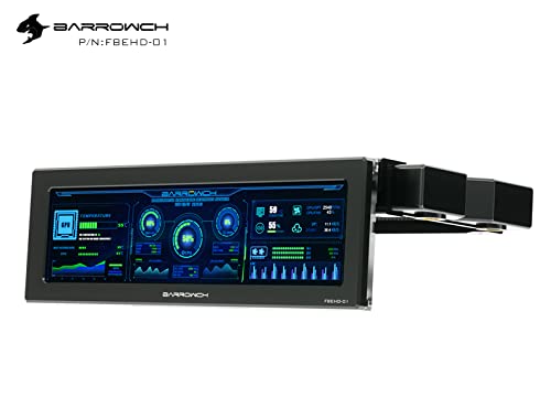 Barrowch External Expansion Display Screen with 8.8 Inches 1920 * 480px Multifunction Synchronous Monitoring Interface (FBEHD-01)