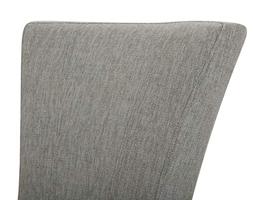Amazon Brand β Stone & Beam Reinhart Classic Upholstered Dining Chair, 20.5"W, Set of 2, Light Gray