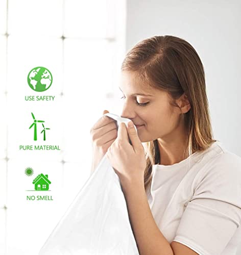 2.6 Gallon Trash Bags, 135pcs Small Garbage Bags, Clear White Trash Bin Liners for Bathroom, Office, Kitchen Small Trash Can