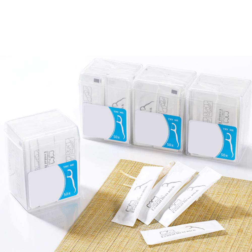50 Count,Individually Wrapped Micro Dental Floss (100 Pcs)