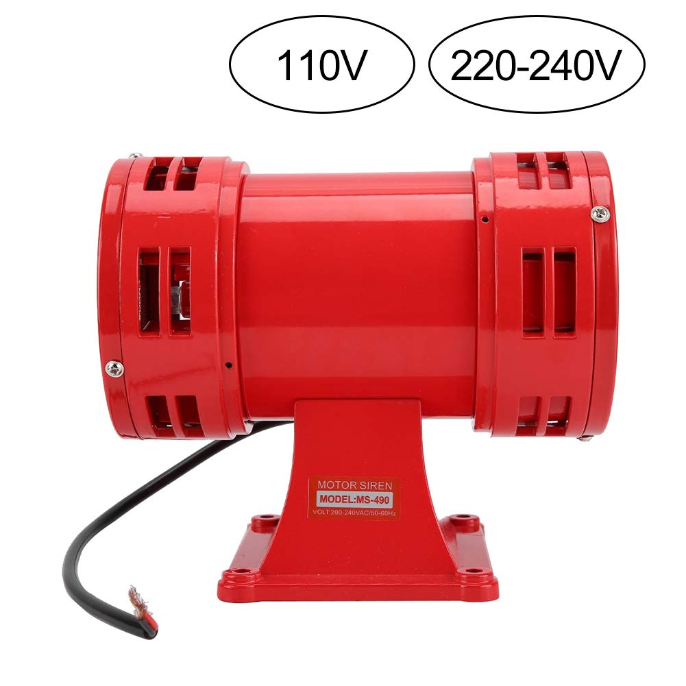 Tweeter Alarm Horn Buzzer Siren, 150DB Industry Security Electric Motor Driven Siren Continuous Alarm Horn Buzzer(220-240V)