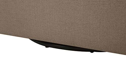 Amazon Brand – Stone & Beam Elisabet Upholstered Swivel Chair, 33.5"W, Slate