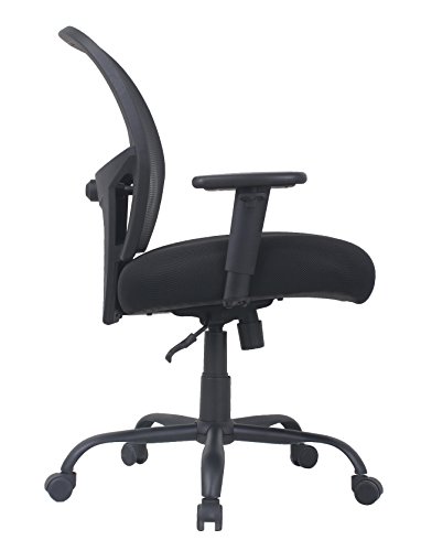 Amazon Basics Big & Tall Swivel Office Chair - Mesh with Lumbar Support, 450-Pound Capacity - Black
