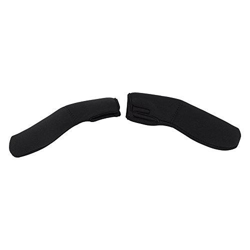 2Pcs/Pair Baby Stroller Armrest Cover, Removable Zipper Crossbar Elastic Dust-Proof Protector Sleeve for Pushchair Pram, Black