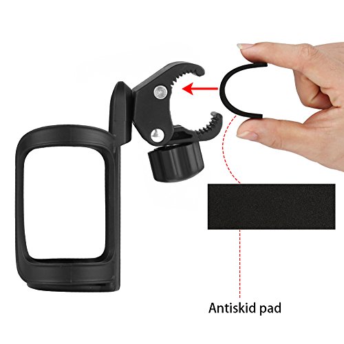 Accmor Stroller Cup Holder, Bike Cup Holder, 360 Degree Rotatable Cup Holder for Stroller, Bike, Wheelchair, Walker, Scooter, Universal Cup Holder for Uppababy Strollers, 2 Pack