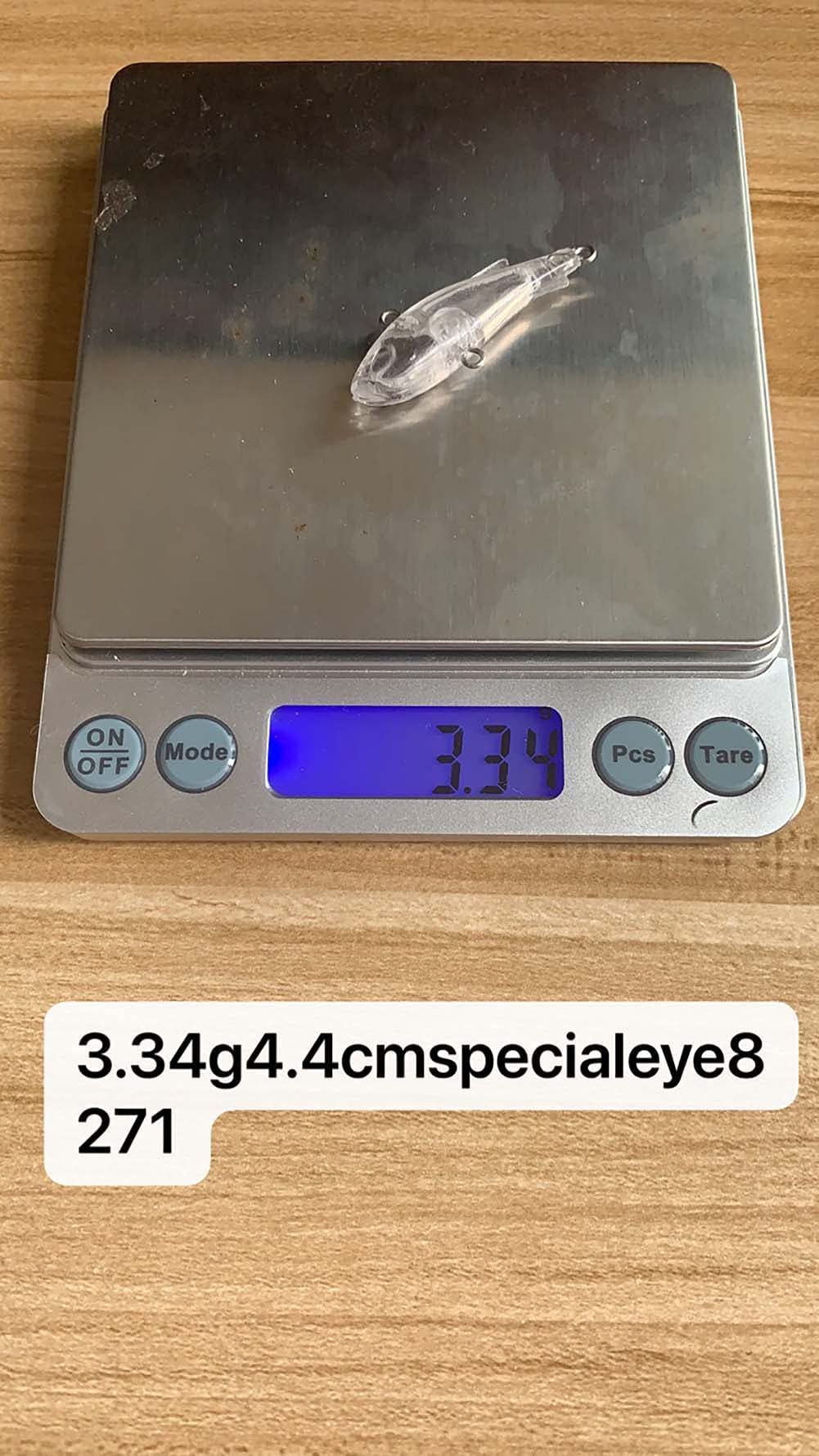 10PCS Unpainted Fishing Lure Blanks 3.34g 4.4cm with Special Eye Crankbait Baits Simulation Blank Body Clear Hard Baits Trout Salmon Minnow Lure Popper Lures Topwater Freshwater 8271