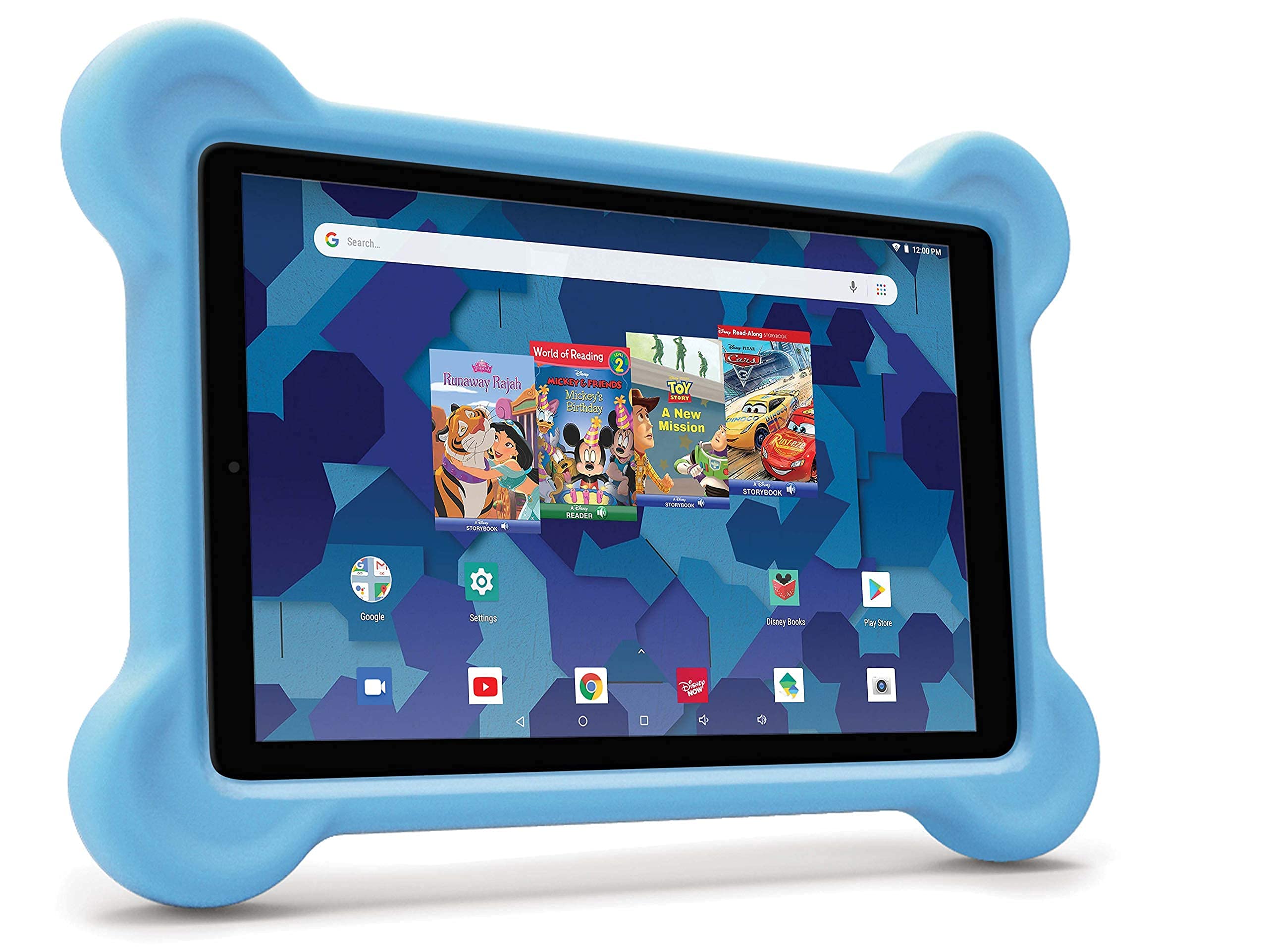 10.1-inch Tablet with Bumper case and Headphones (Blue)