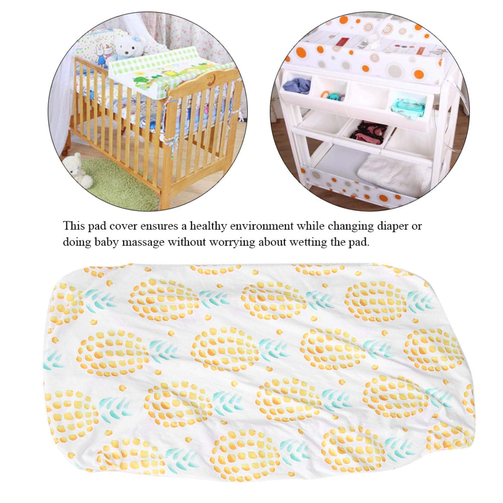Lazmin112 Soft Breathable Baby Changing Table Pad Cover, Newborn Infant Urine Mat Changing Table Pads Wipeable Sheets(Big Pine)