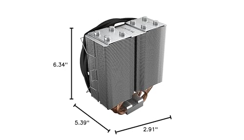 be quiet! Shadow Rock Slim 2 160W TDP CPU Cooler | Intel 1700 1200 2066 1150 1151 1155 2011-3 Square ILM | AMD AM4 | Silver | BK032