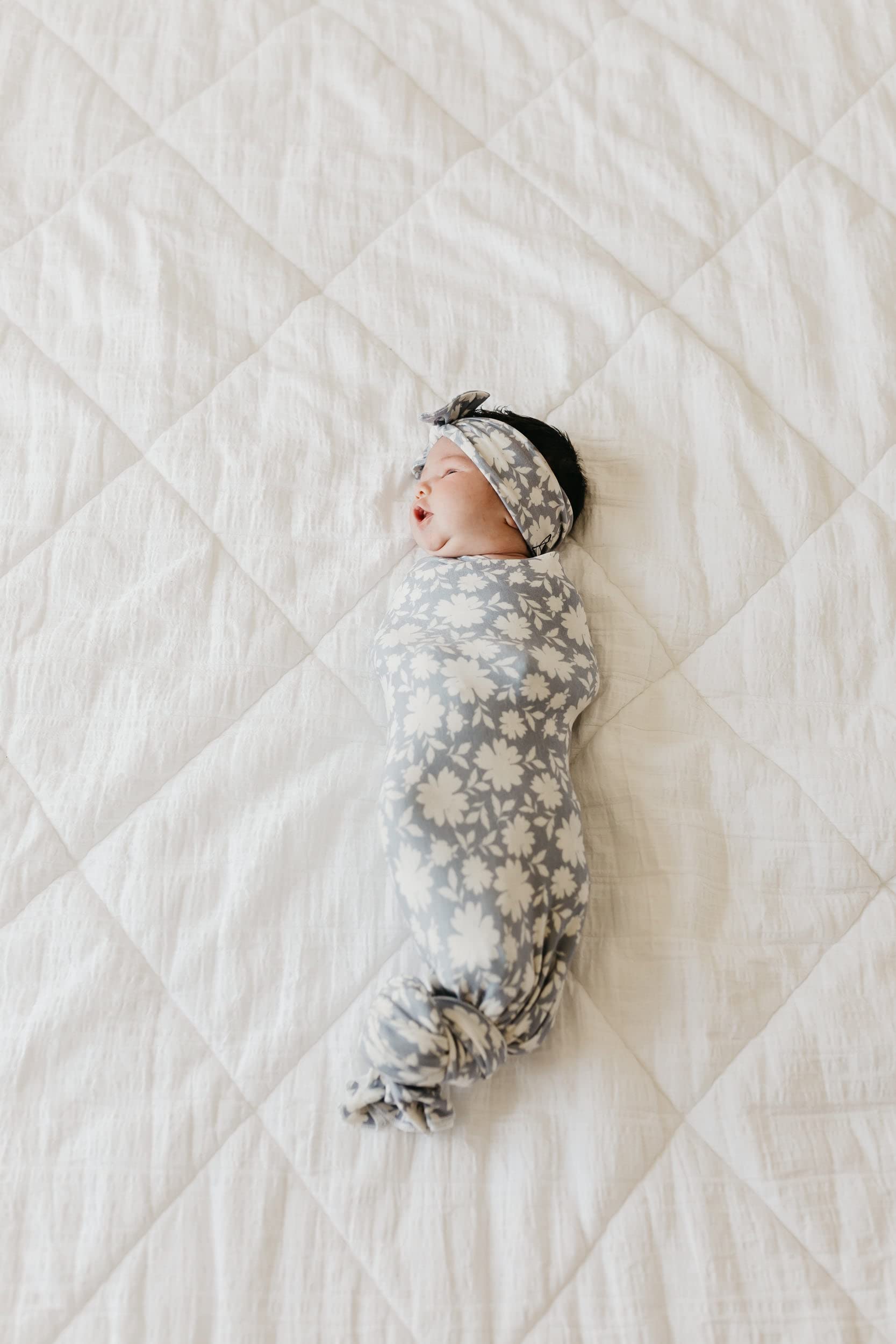 Copper Pearl Large Premium Knit Baby Swaddle Receiving Blanket Lacie