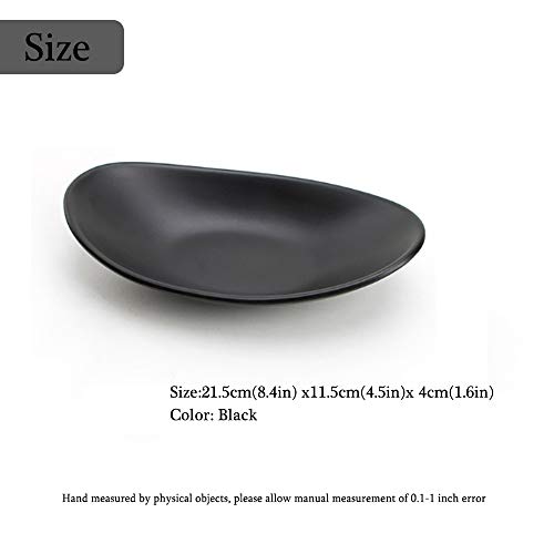 Binoster Black Ring Dish Centerpiece Jewelry Tray Key Tray Organizer for entryway, Dresser Decor Key Dish Jewelry Bowl Decorative Dish (Oval)