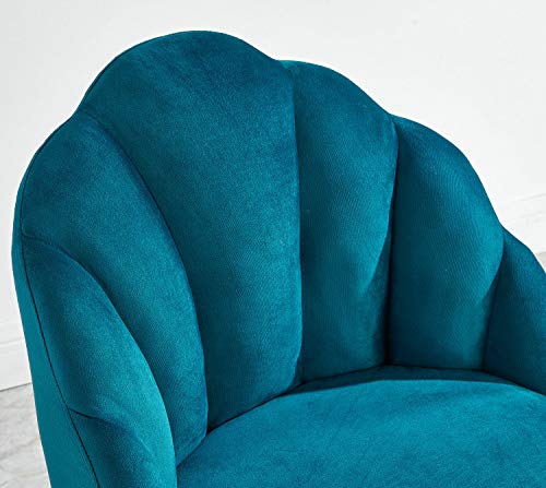 Ball & Cast Accent Chair, 23.5"W x 25"D x 32.25"H, Teal