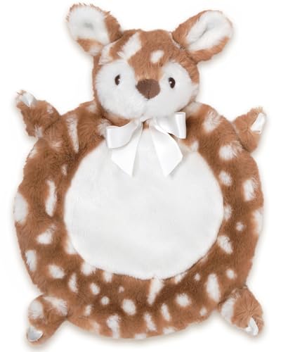 Bearington Baby Wee Willow, 9 x 7 Inch Small Fawn Stuffed Animal, Security Baby Blankets for Boys, Woodland Baby Décor