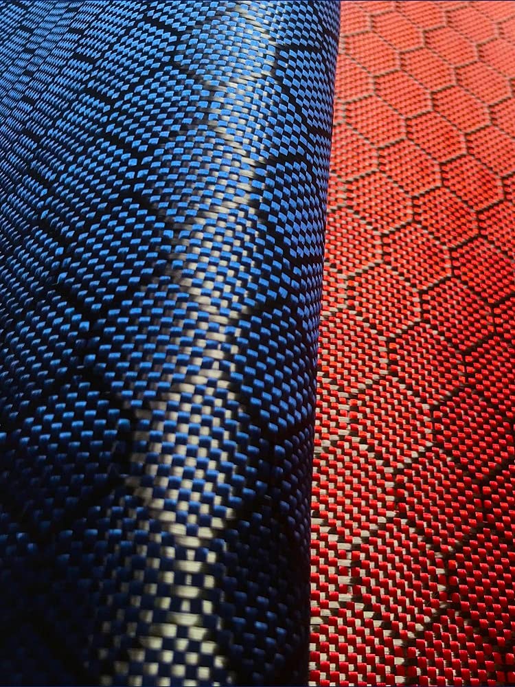 1Pc 50cm Width X 1m Long Carbon Fiber Cloth 3K 200/240gsm Twill Plain 12K Fabric Honeycomb Hybrid Carbon Kevlar Fabric Chopped Yarn (Color : 200gsm Plain)