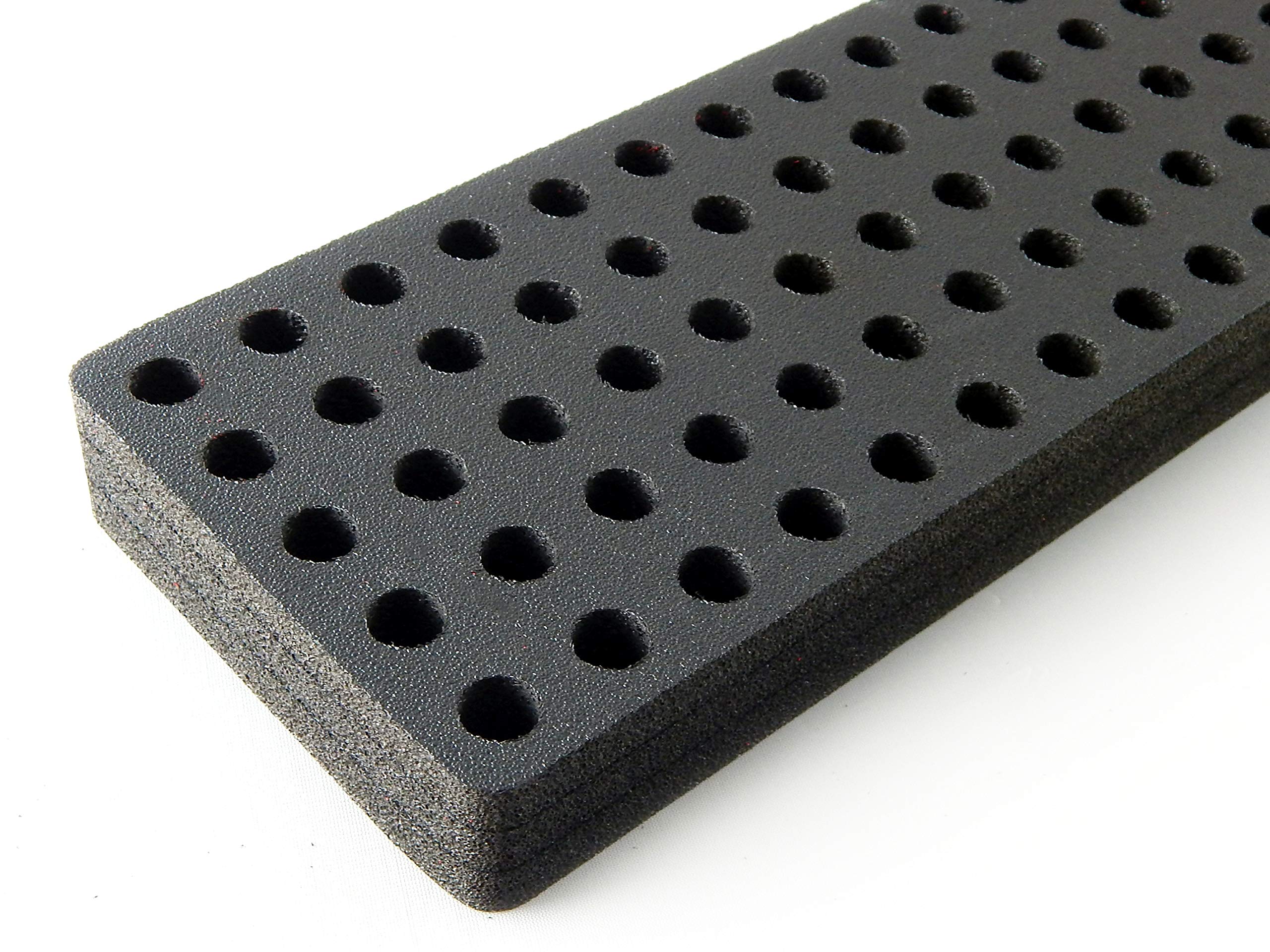 Polar Whale Microcentrifuge Tube Rack Holder for 2ml and 1.5ml Tubes Black Foam Storage Organizer Stand Lab Transport Holds 100 Tubes Fits up to 11mm Diameter