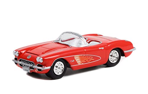 1960 Chevy Corvette C1, Riptide - Greenlight 44940B/48-1/64 Scale Diecast Model Toy Car