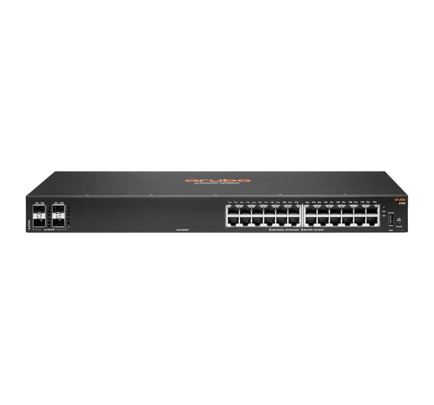 Aruba 6100 12G Class4 PoE 2G/2SFP+ 139W Switch - JL679A Internal UPC no Localization/Cord