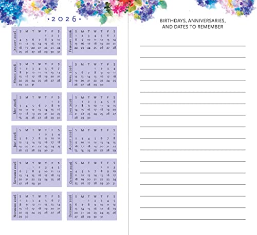 2024-25 Hydrangeas 2-Year Pocket Planner (24-Month Calendar)
