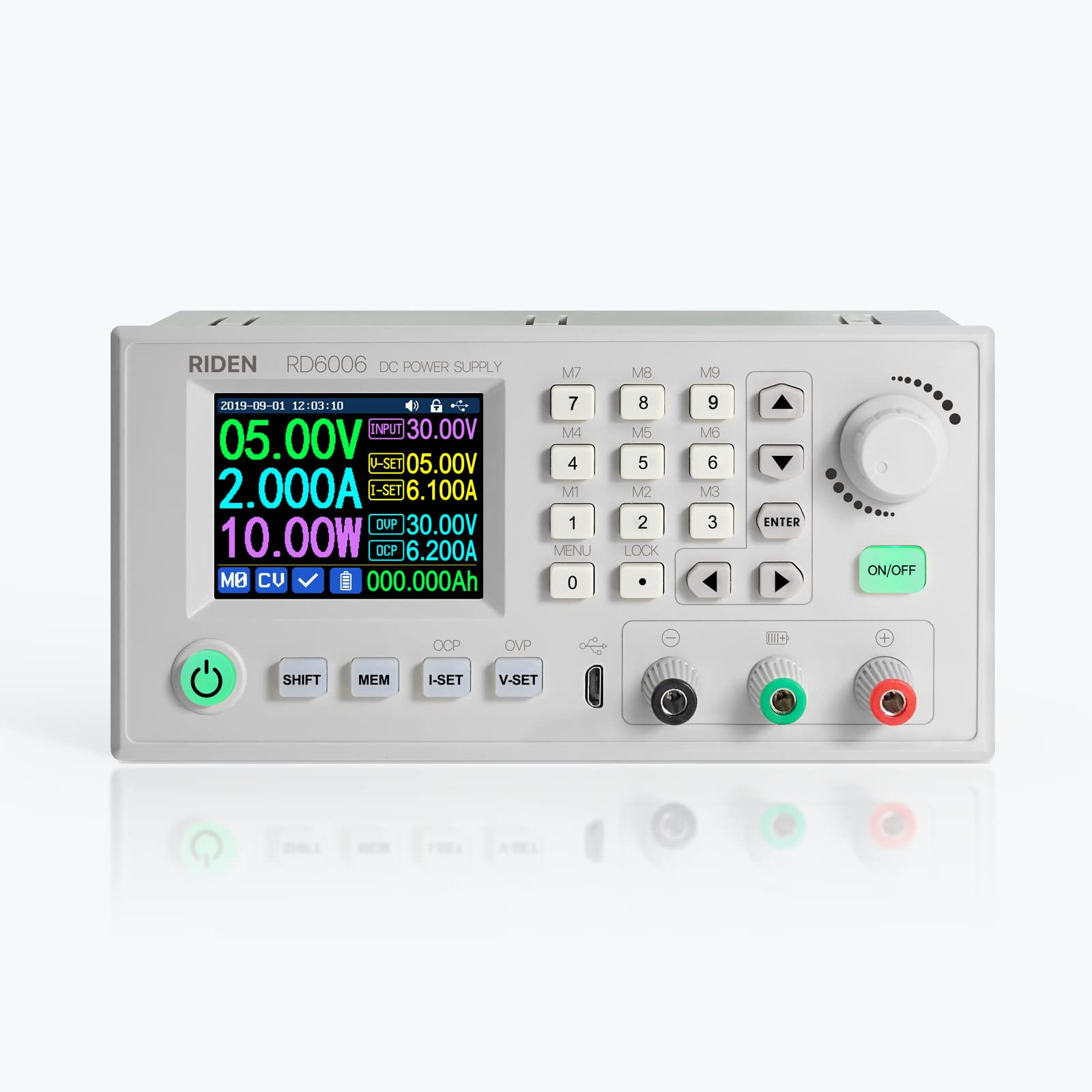 RD RD6006W Communication Version 60V 6A Multimeter DC DC Voltage Current Adjustable Step Down Power Supply Buck Converter Voltmeter(RD6006W)