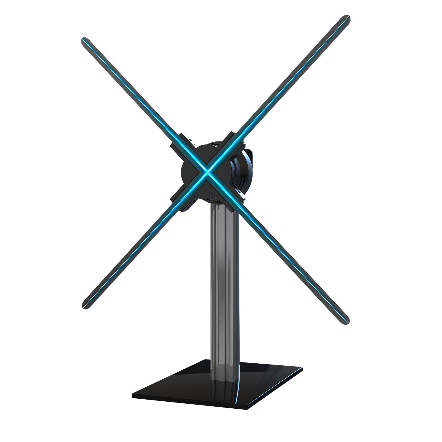 12.6 inches 3d hologram fan and stand