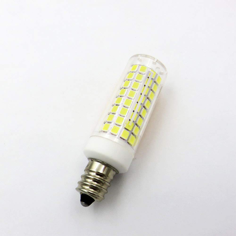 10W E11 Mini Ceramic Corn Light Bulbs- 102 LEDs 2835 SMD 1000lm Daylight White 6000K LED Corn JDE11 Lamp 70W Equivalent for Ceiling Fan, Sconce, Cabinet, Dimmable, 120V(No fit E12) (4 Pack)